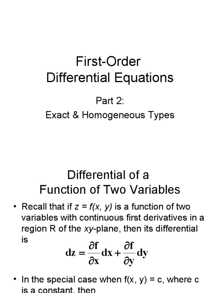 04 First-Order DE Part 2 v3 (AY 2014-2015, With Answers) | PDF | System ...