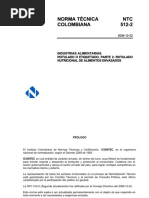 NTC1325 Productos Carnicos Procesados No Enlatados | PDF | Carne | Menudencias
