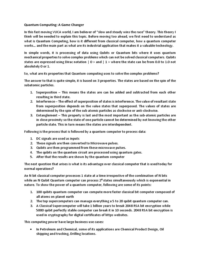 Quantum Computing | PDF | Quantum Computing | Cryptography