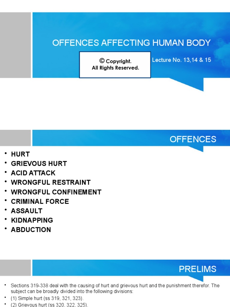 Ipc PPT - 7 | PDF | Kidnapping | Assault