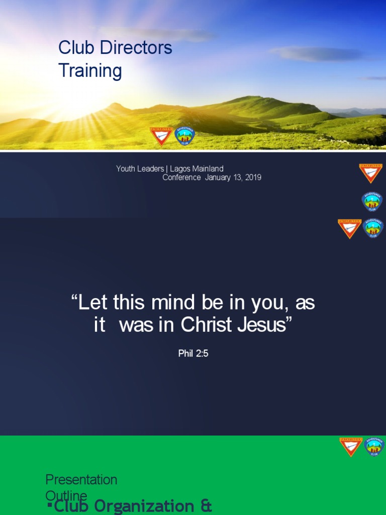 LMC Clubs Directors Training | PDF | Fundraising | Secretary