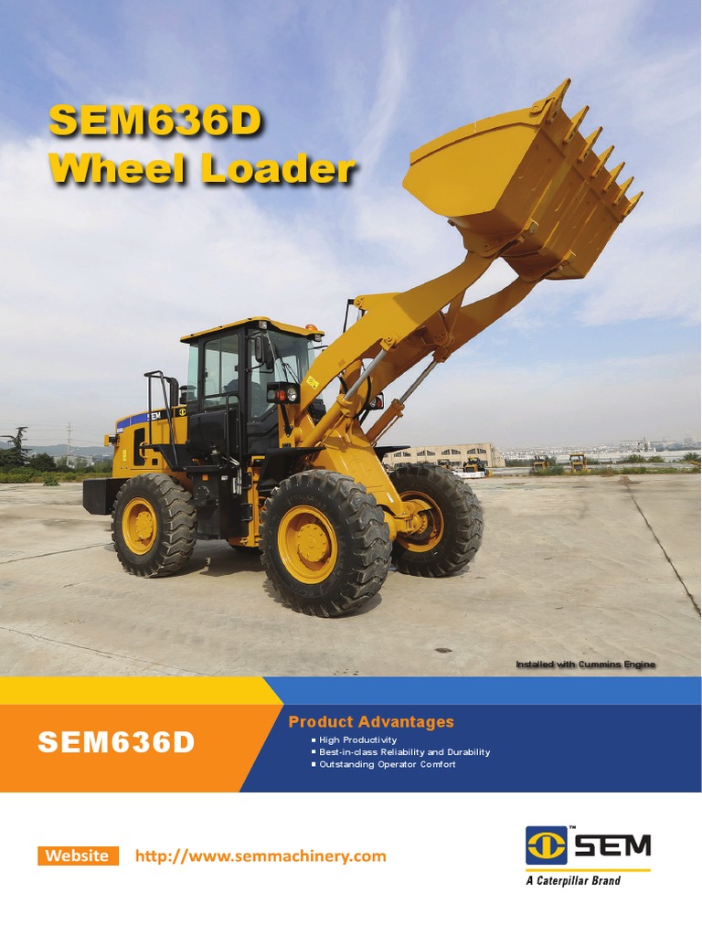 SEM636D Wheel Loader | Download Free PDF | Transmission (Mechanics) | Brake
