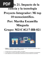 Proyecto Integrador Modulo 21 Prepa en Linea Sep | PDF