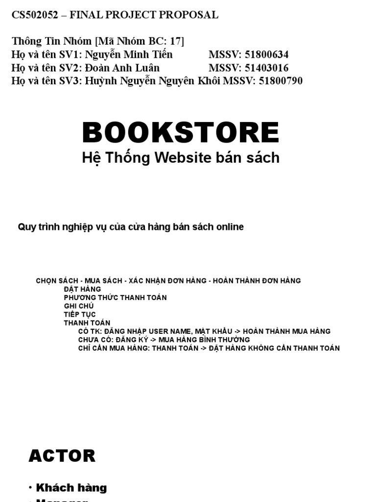 Bookstore Proposal | PDF