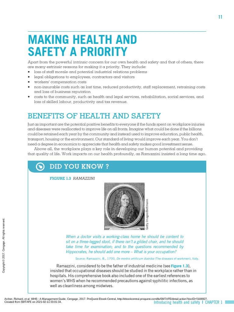 Making Health and Safety A Priority | PDF | Occupational Safety And ...