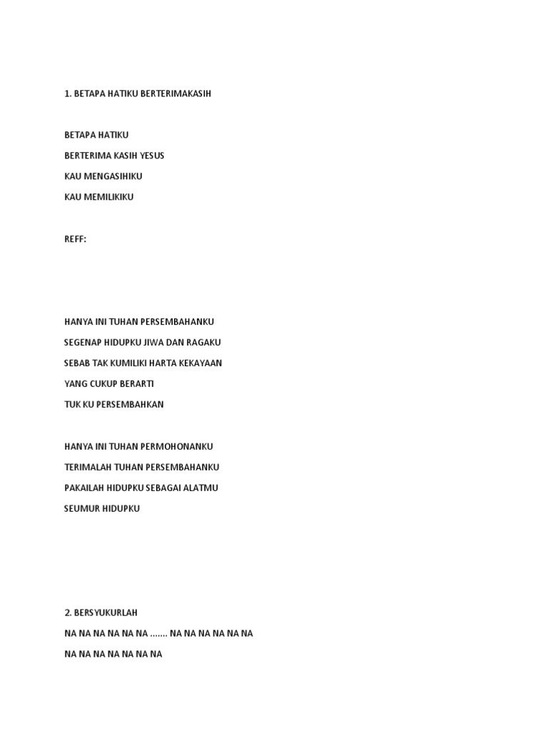 Lagu Penyembahan KKR Dan Perayaan Natal | PDF