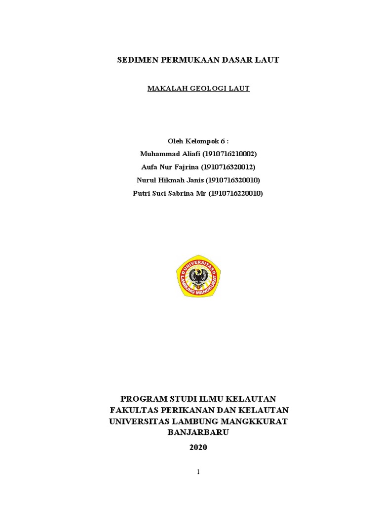 Proses Pembentukan Sedimen Laut | PDF