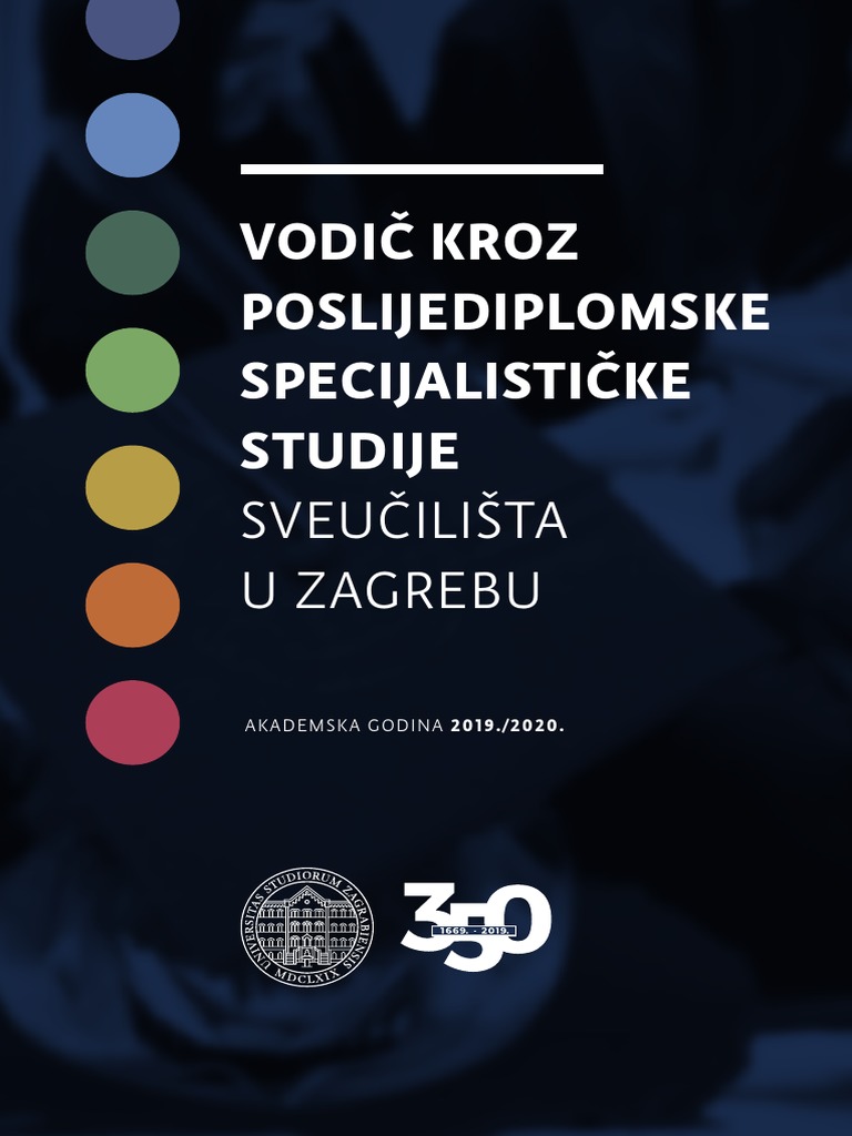 Vodic Kroz Poslijediplomske Specijalisticke Studije SuZ 2019 2020 | PDF