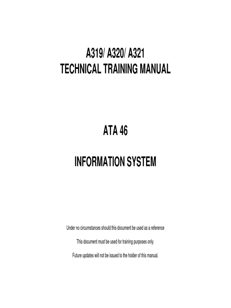 A320 Technical Training Manual: ATA 46 | PDF | Air Traffic Control ...