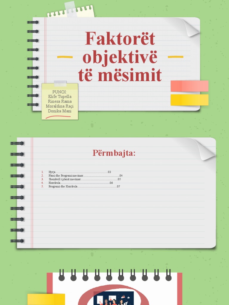 Notebook Lesson by Slidesgo | PDF