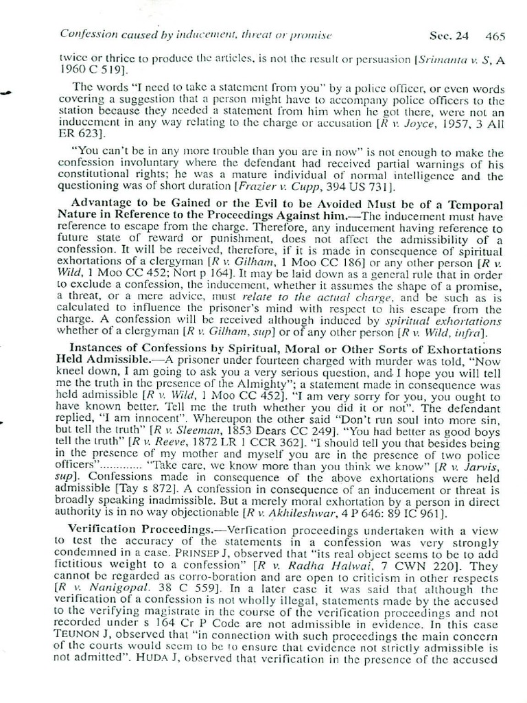 Analysis of Legal Principles Regarding Confessions and Retracted ...