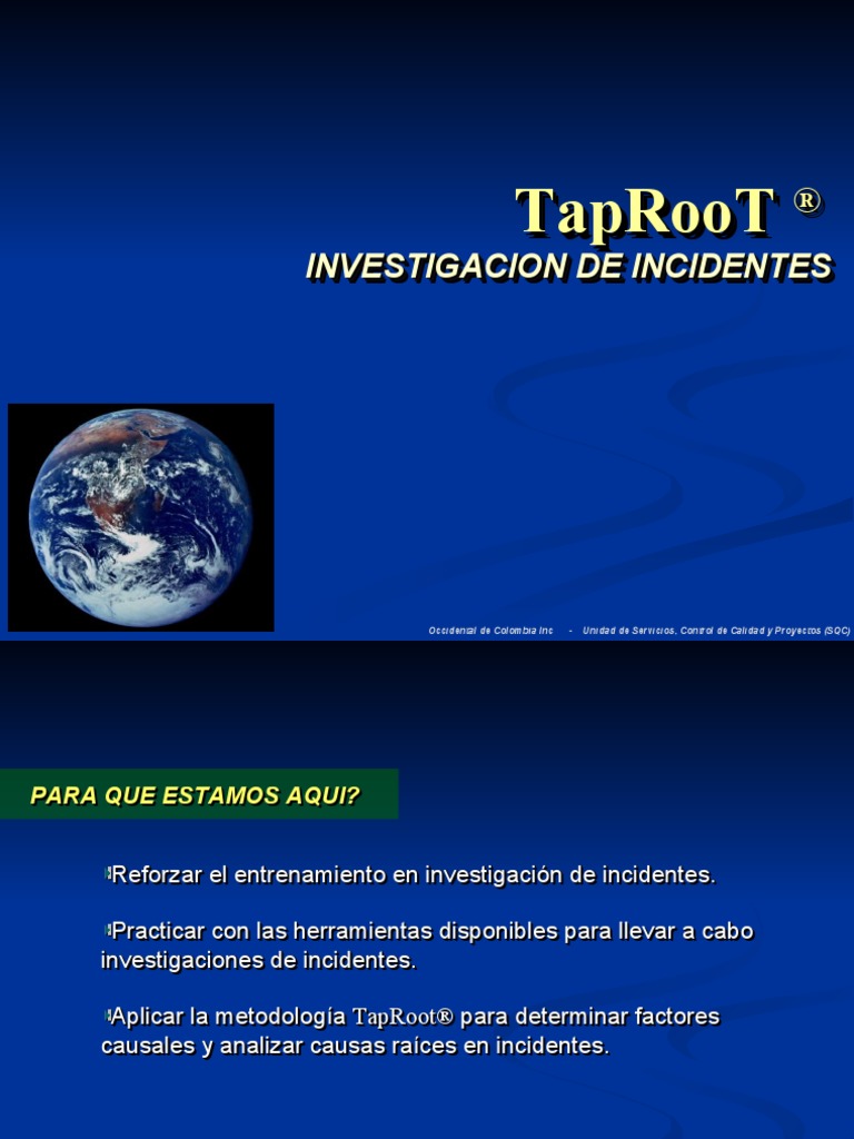 Curso Basico TapRoot | PDF | Science | Energía y recursos