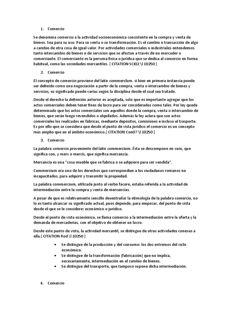 Comercio | PDF | Permuta | Comercio