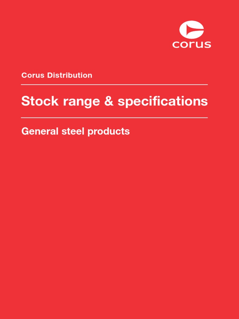 Corus Steel - Stock Range & Specifications | PDF | Rolling ...