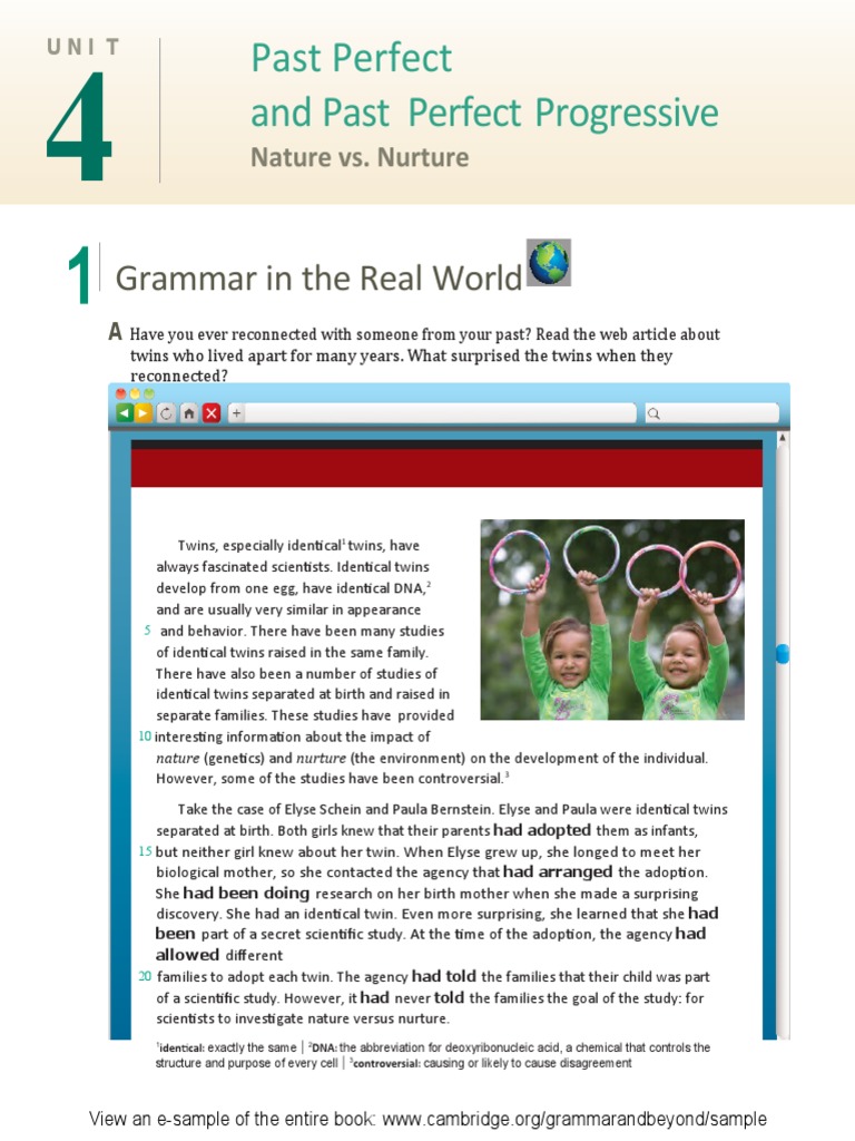 Past Perfect-Continuous | PDF | Perfect (Grammar) | Nature Versus Nurture