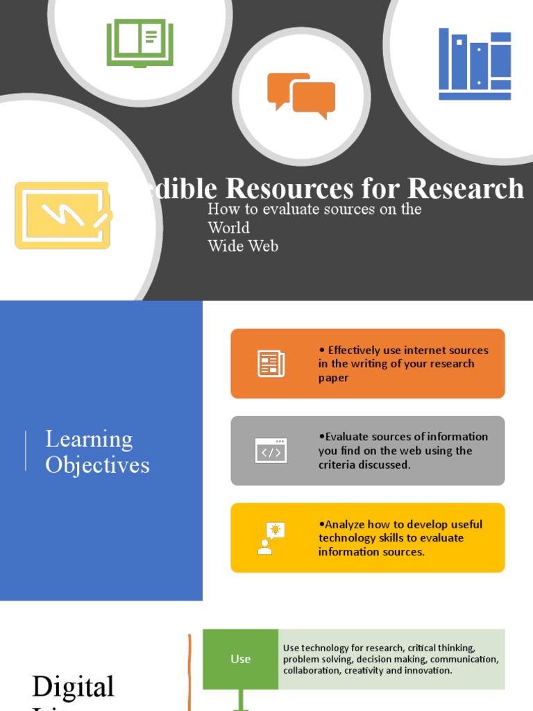 Credible Resources For Research PowerPoint Presentation | PDF | World ...