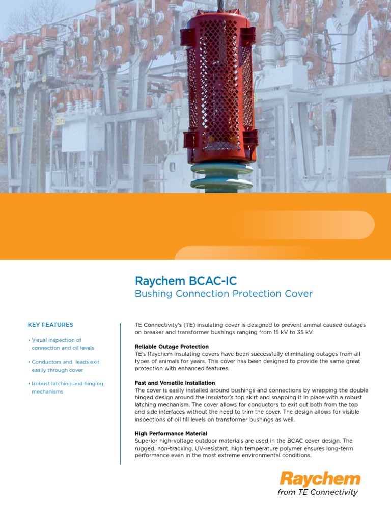 Raychem BCACI-IC Bushing Cover | PDF | Insulator (Electricity ...