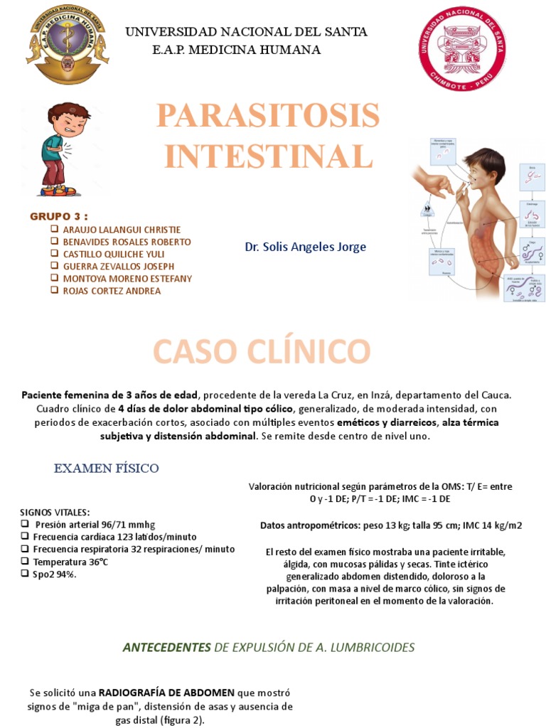 Parasitosis-Intestinal Expo | PDF | Epidemiología | Sistema digestivo