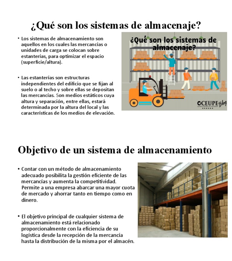 Sistema de Almacenamiento | PDF