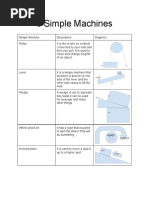 Simple Machines Worksheet&Test | PDF