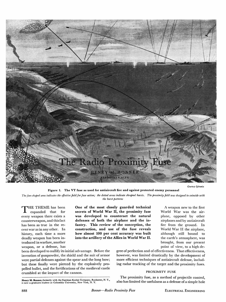 Figure 1. The VT Fuse As Used For Antiaircraft Fire and Against ...