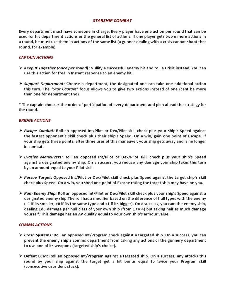 SWN Star Wars Ship Combat | PDF | Naval Artillery | Ships