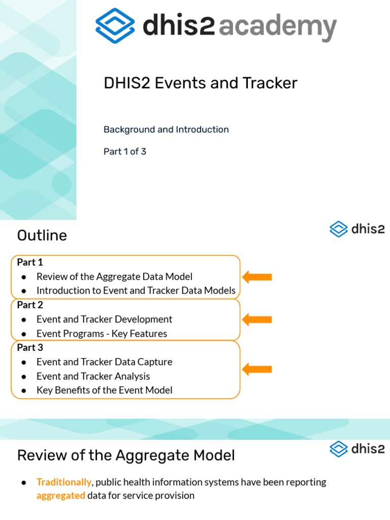 DHIS2 Tracker and Event Models Overview | PDF | Health Informatics | Data