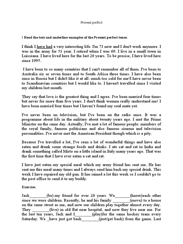 Present Perfect Text | PDF | Beverages