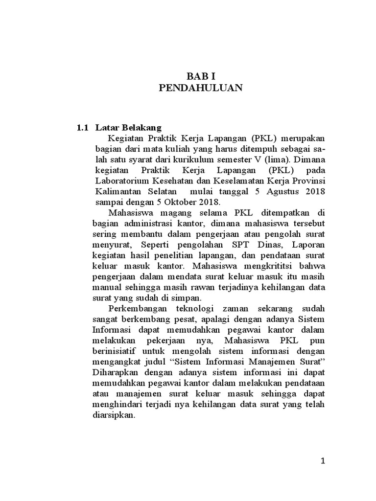 LAPORAN PKL Progress | PDF | Bisnis