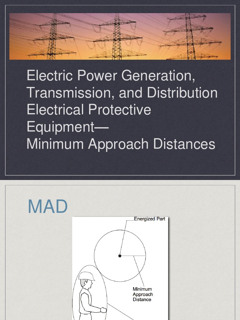 Minimum Approach Distances for OSHA Compliance | PDF | Electric Power ...