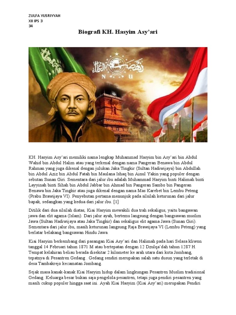 Biografi Hasyim Asy'Ari | PDF