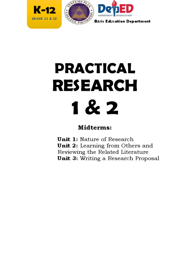 MODULE-MIDTERMS-PDF-Research Grade 12 | PDF | Dependent And Independent Variables | Quantitative ...