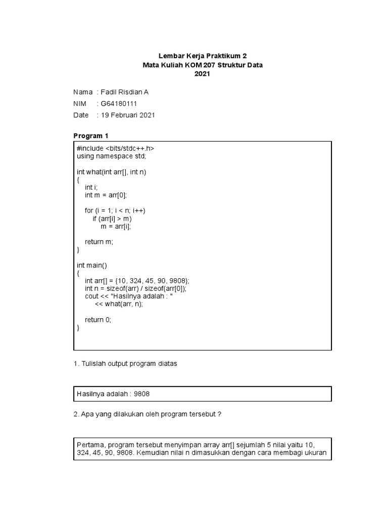 LKP2 (Strukdat) | PDF