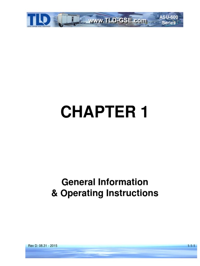 General Information & Operating Instructions: ASU-600 Series | PDF ...