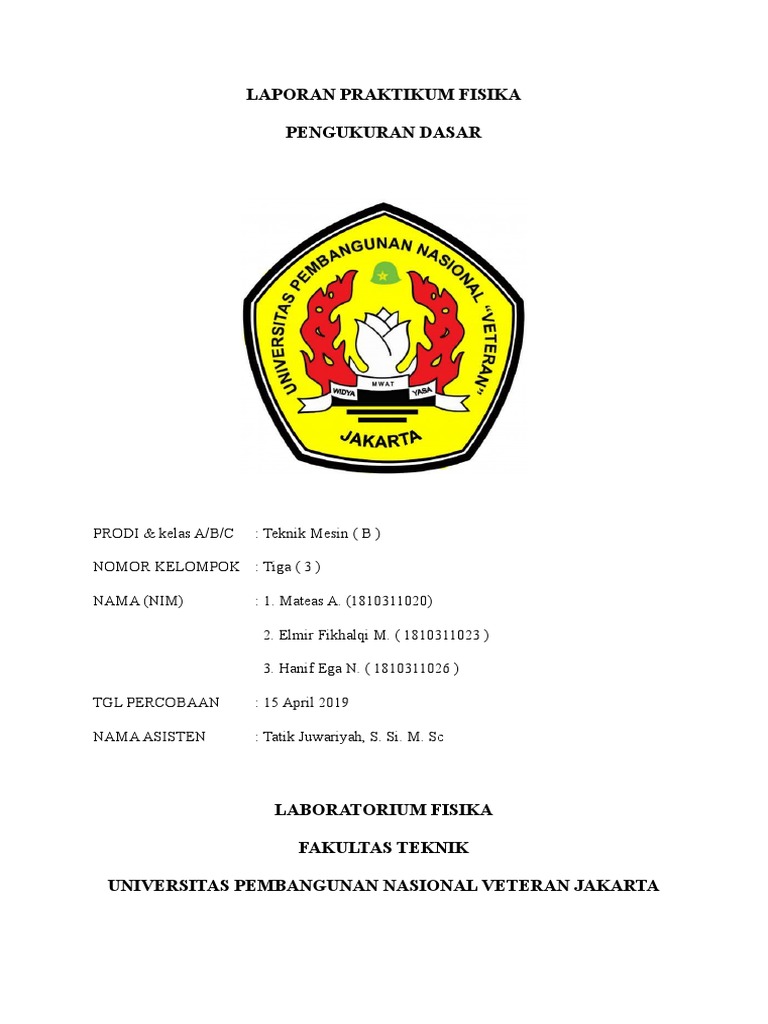 Laporan Praktikum: Pengukuran Dasar | PDF | Metode & Bahan Ajar | Teknologi & Rekayasa