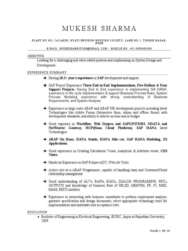 Mukesh Abap Sapui5 Hana | Download Free PDF | Invoice | Receipt