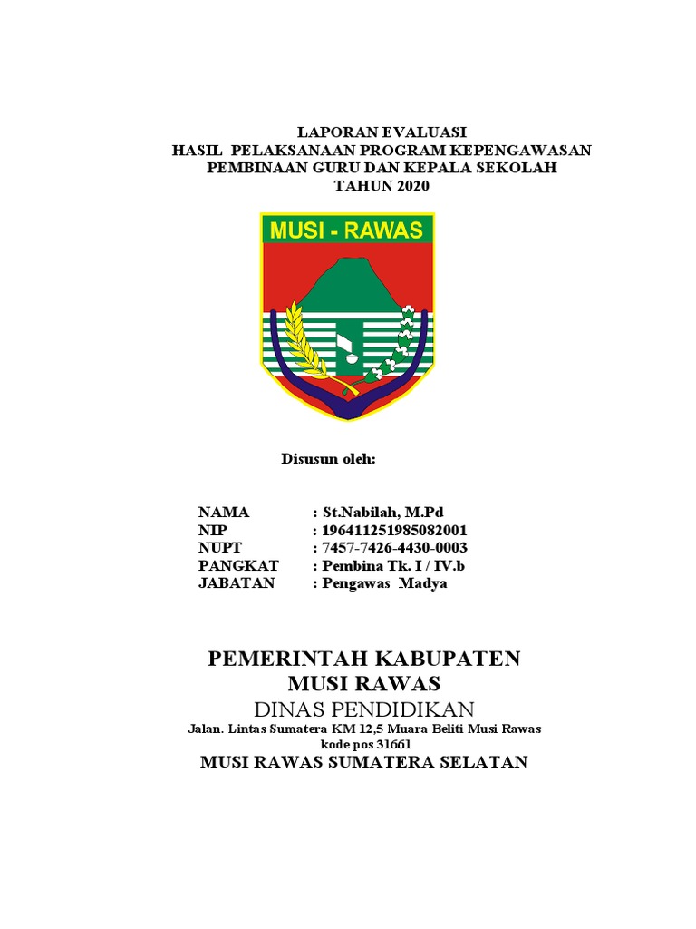 Laporan Pengawasan Sekolah 2020 | PDF