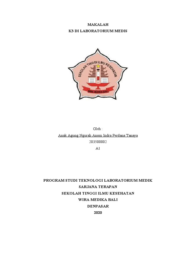 K3 Di Laboratorium Medis | PDF