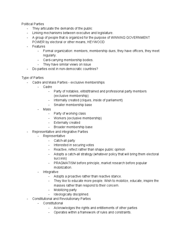 Chapter 11, POLSC Lecture | PDF | Political Parties | Populism