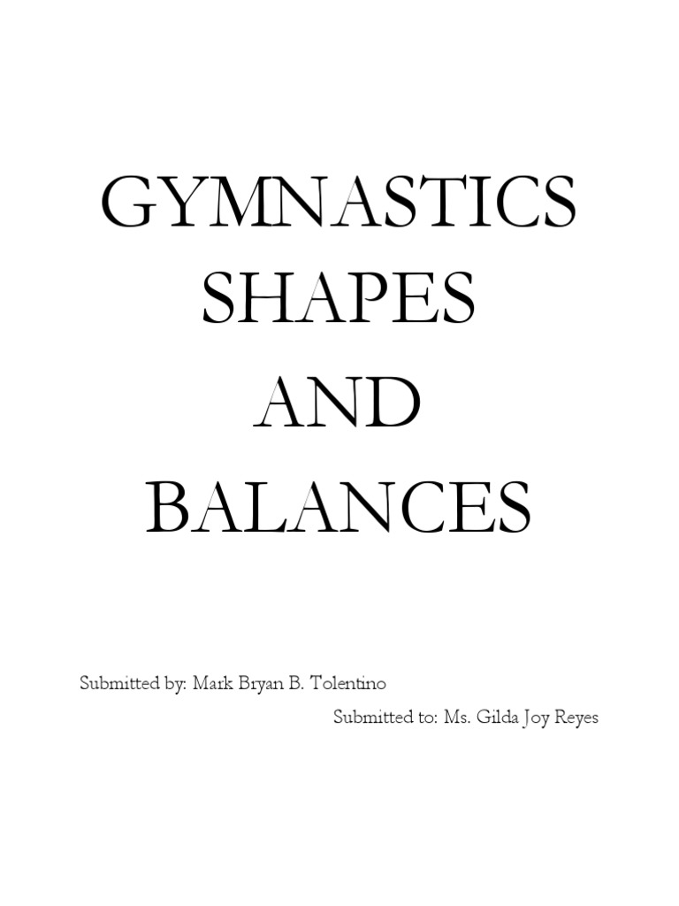 Gymnastics Shapes Balances | PDF