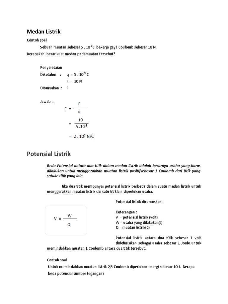 Beda Potensial | PDF