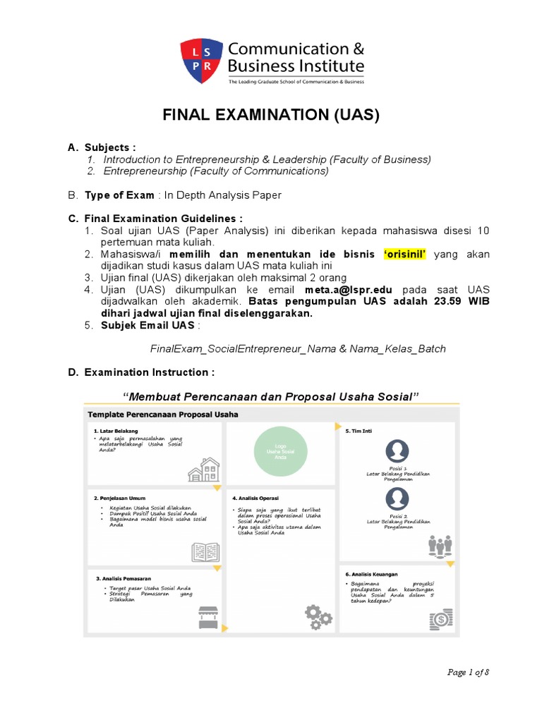 Soal UAS Kewirausahaan Sosial Fashion | PDF