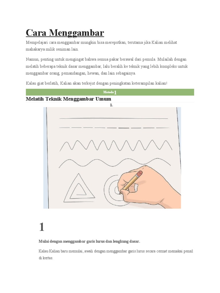 Cara Menggambar | PDF