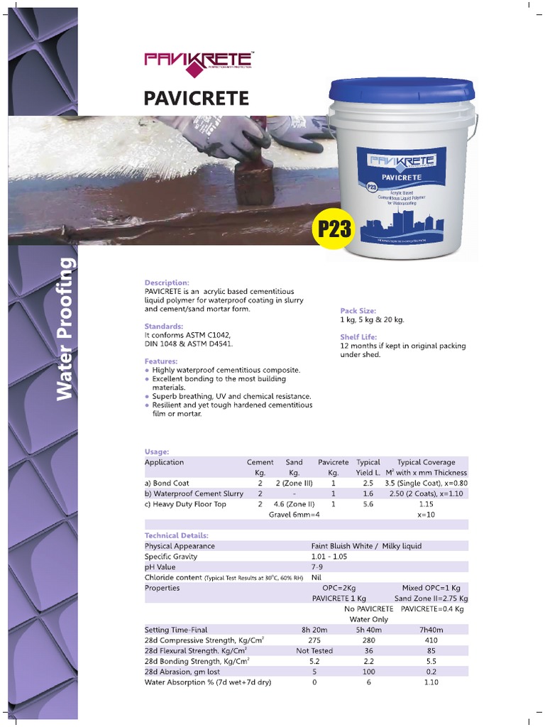 Pavicrete P23 | PDF