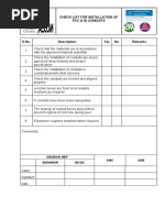 CHECKLIST For Installation of Power Cables | PDF | Technology & Engineering