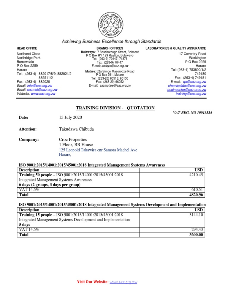 Training Proforma Invoice | PDF | Business Process | Business