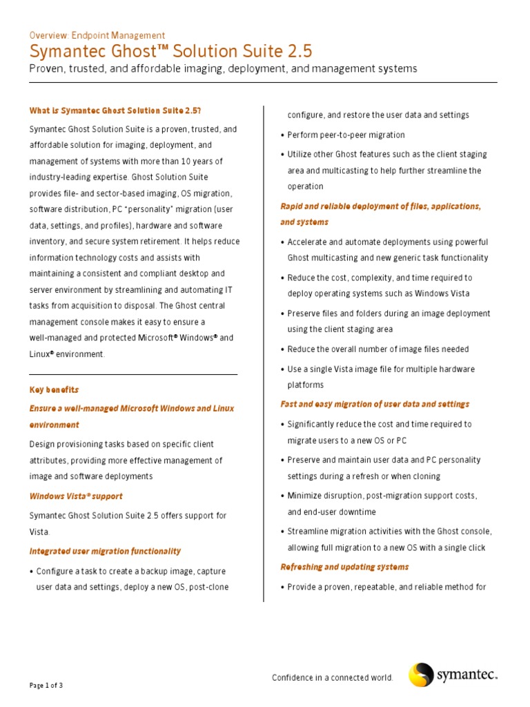 Ghost Solution Suite 2.5 English | PDF | Operating System | Windows Vista