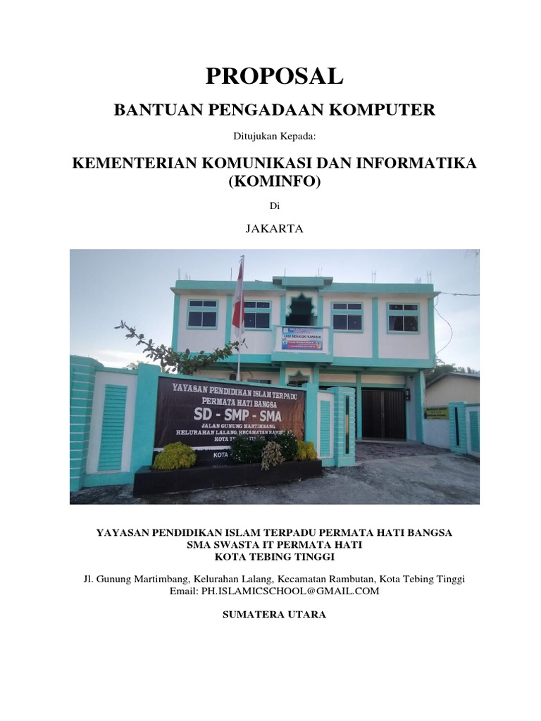 Proposal Bantuan Pengadaan Komputer | PDF