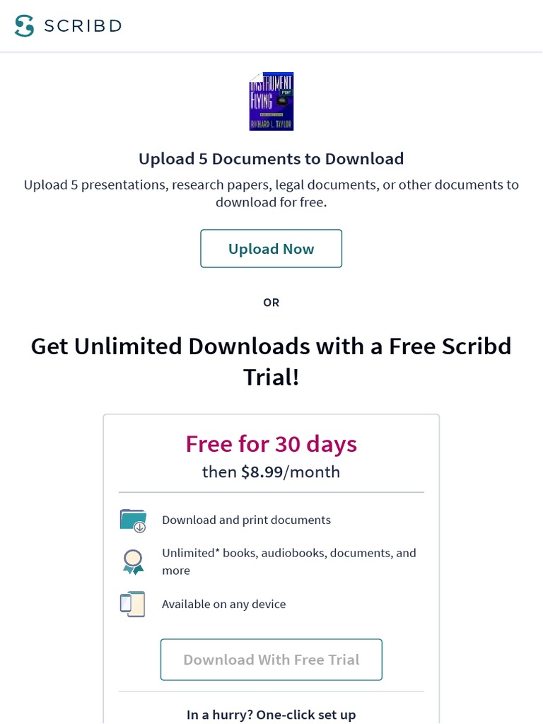 Get Unlimited Downloads With A Free Scribd Trial! | PDF