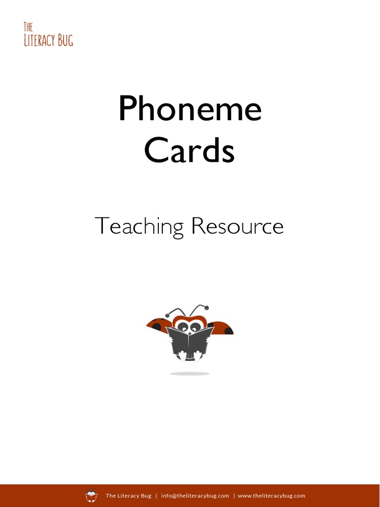 Phoneme Cards: Teaching Resource | PDF | Syllable | Phoneme